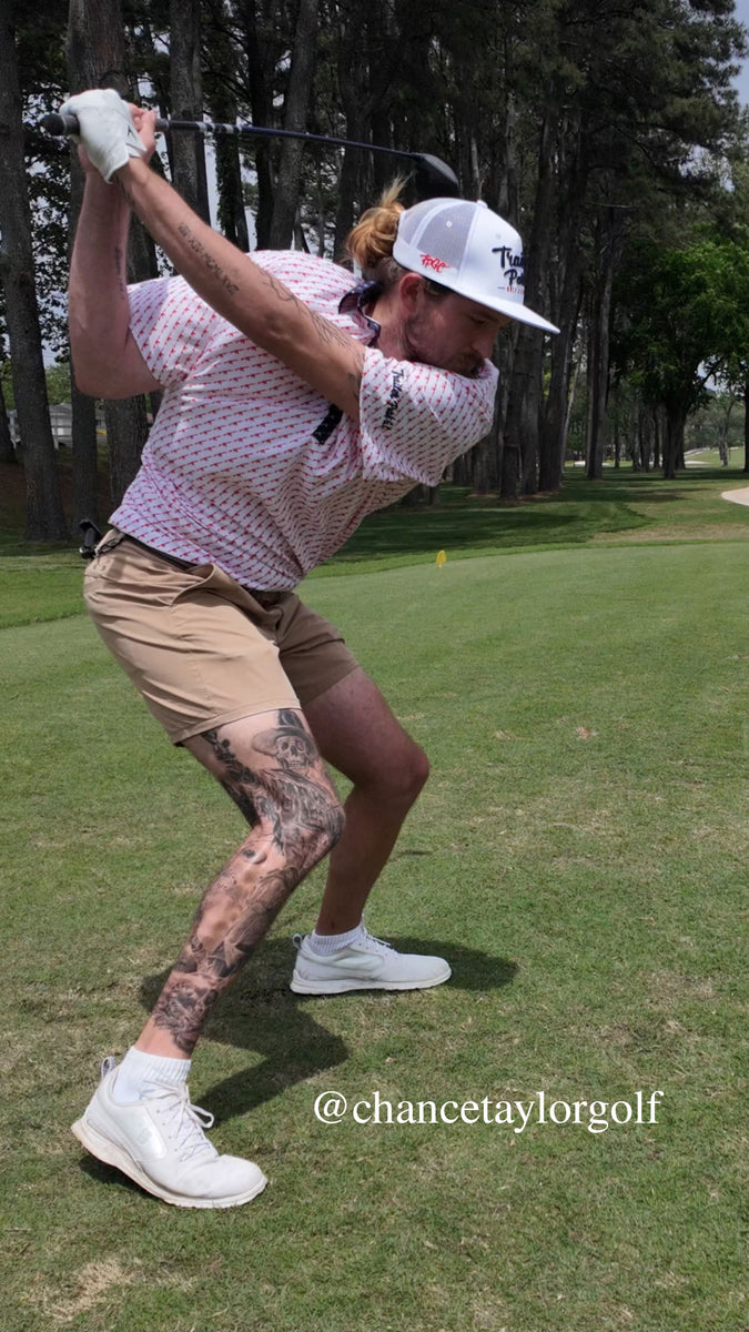 CLASSY POLO - AR15 WHITE/RED – Trailer Park Golf Club