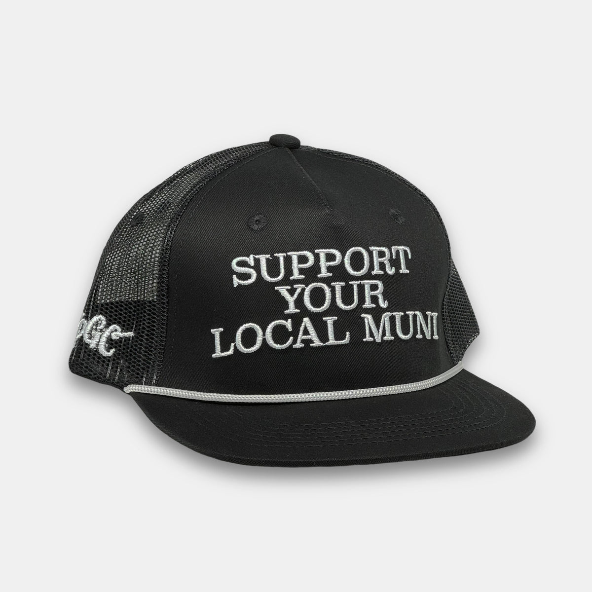 MUNI TRUCKER - BLACK/WHITE – Trailer Park Golf Club