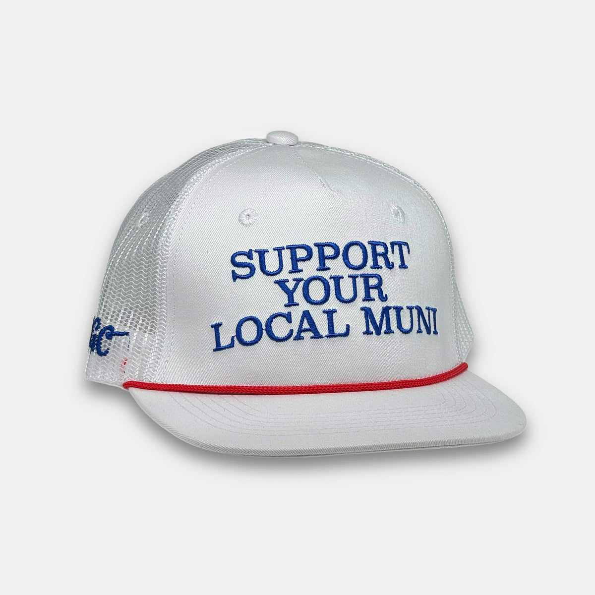 MUNI TRUCKER - WHITE/BLUE – Trailer Park Golf Club